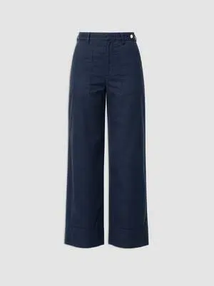 CALLAS MILANO Ss26 Sailor Wide Leg Pant - Navy