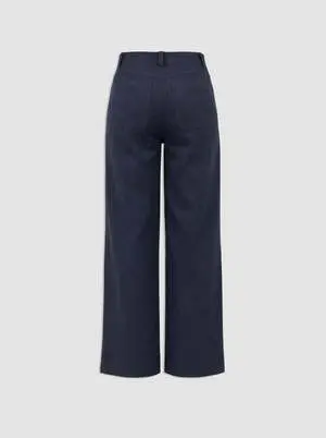 CALLAS MILANO Ss26 Sailor Wide Leg Pant - Navy