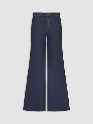 CALLAS MILANO Permanent Collection Jane Organic Light Twill Pants - Navy