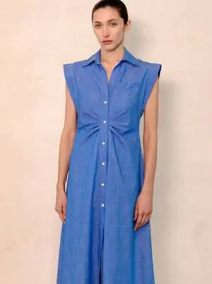 CALLAS MILANO Miami Sleeveless Shirtdress