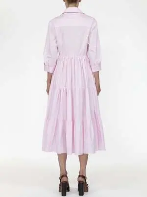 CALLAS MILANO Marseille Tiered Shirtdress
