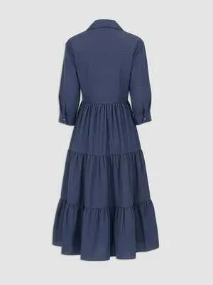 CALLAS MILANO Marseille Tiered Shirtdress