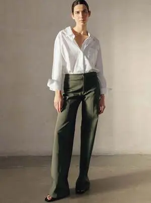 CALLAS MILANO Jane Flare Pants - Olive