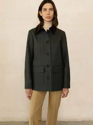 FW26 Ps26 Hudson Field Jacket With Velvet Collar