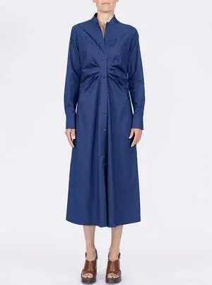 CALLAS MILANO Ps26 Genny Long Sleeve Shirtdress - Ocean