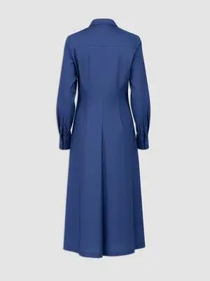 CALLAS MILANO Ps26 Genny Long Sleeve Shirtdress - Ocean
