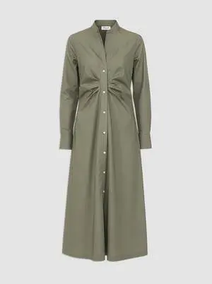 CALLAS MILANO Ps26 Genny Long Sleeve Shirtdress - Olive