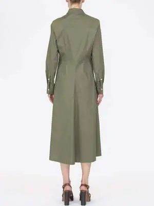 CALLAS MILANO Ps26 Genny Long Sleeve Shirtdress - Olive