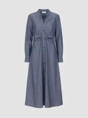 CALLAS MILANO Ps26 Genny Long Sleeve Shirt Dress - Navy
