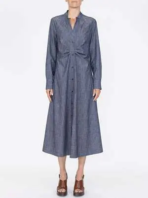 CALLAS MILANO Ps26 Genny Long Sleeve Shirt Dress - Navy