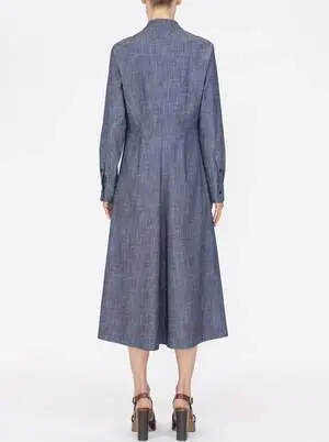 CALLAS MILANO Ps26 Genny Long Sleeve Shirt Dress - Navy
