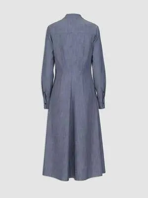 CALLAS MILANO Ps26 Genny Long Sleeve Shirt Dress - Navy