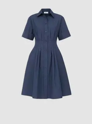 CALLAS MILANO Ps26 Bergamo Fit And Flare Shirtdress - Navy