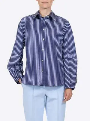CALLAS MILANO Ps26 Aura Lantern Sleeve Stripe Shirt