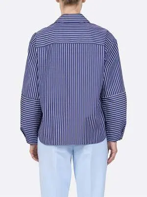 CALLAS MILANO Ps26 Aura Lantern Sleeve Stripe Shirt
