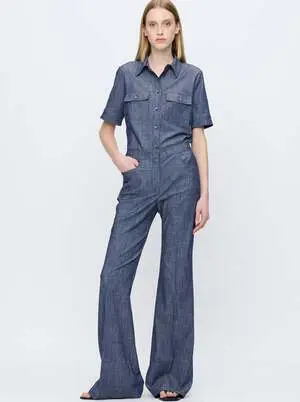 CALLAS MILANO Permanent Collection Tonne High Rise Flare Jeans - Navy