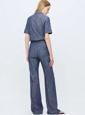 CALLAS MILANO Permanent Collection Tonne High Rise Flare Jeans - Navy
