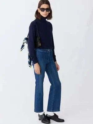 CALLAS MILANO Lola Denim Crop Flare Jeans