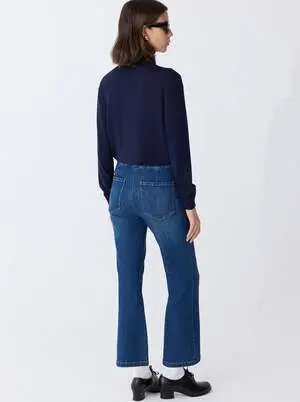 CALLAS MILANO Lola Denim Crop Flare Jeans