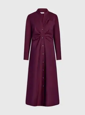CALLAS MILANO Genny Button Front Shirt Dress - Violet