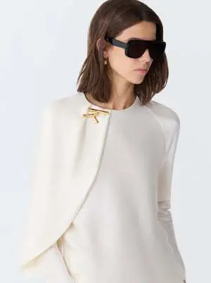 Permanent Collection Bliss Drape Sleeve Blouse