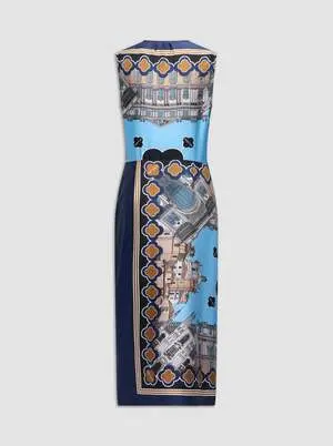 Permanent Collection Agnes Wrap Dress Navy