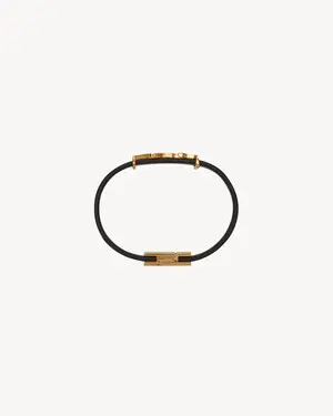 Saint Laurent Cassandre Bracelet In Leather