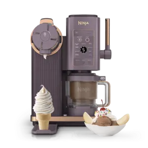 NINJA Creami Scoop & Swirl Soft Serve Ice Cream Machine - Plum
