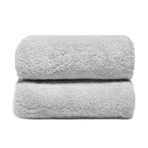 ITALIC Ultraplush Australian Cotton Bath Sheets Set Of Two Light - Grey