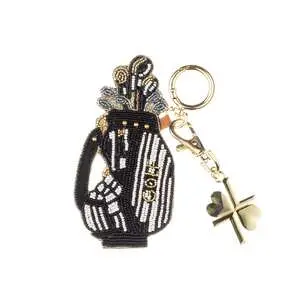 LAINES LONDON Hand-beaded Golf Bag Charm