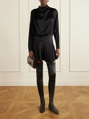 HERBERT LEVINE All In All Leather Over-the-knee Boots