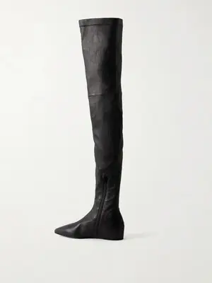 HERBERT LEVINE All In All Leather Over-the-knee Boots