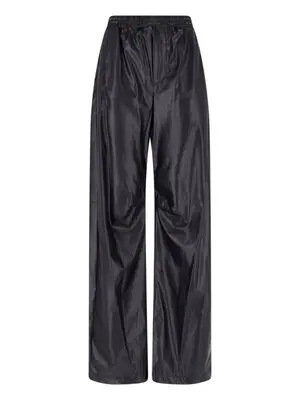 MAISON MARGIELA Wide Faux Leather Pants - Black
