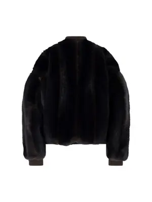 MAISON MARGIELA Faux Fur Bomber Jacket