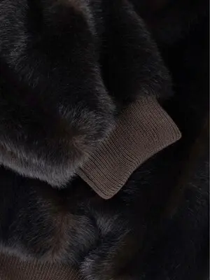 MAISON MARGIELA Faux Fur Bomber Jacket