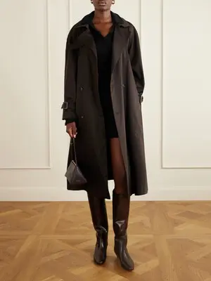 Le Monde Beryl Allegra Snake-effect Leather Knee Boots