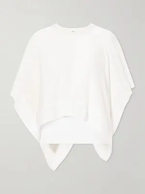 Sacai Layered Satin Blouse - Neutrals