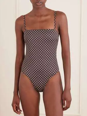 Matteau Petite Square Polka-dot Recycled Swimsuit