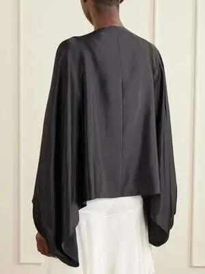 Sharon Wauchob Draped Silk Blouson Jacket
