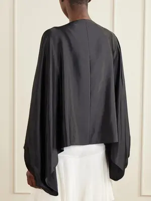 Sharon Wauchob Draped Silk Blouson Jacket