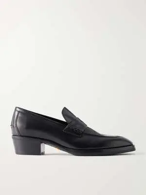 JIMMY CHOO Wilder Leather Loafers