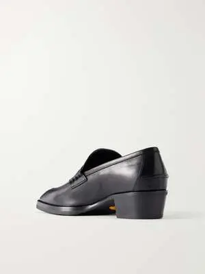 JIMMY CHOO Wilder Leather Loafers