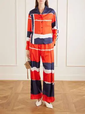 Loewe Printed Silk-twill Blouse