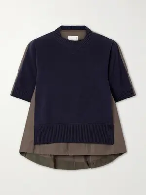 Sacai Trimmed Knitwear For Women