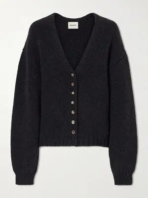 Khaite Axel Cashmere Cardigan - Gray