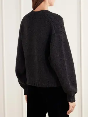 Khaite Axel Cashmere Cardigan - Gray