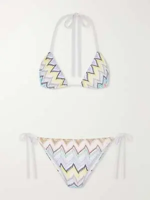 Missoni Mare Striped Crochet-knit Bikini - Multi