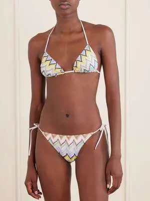 Missoni Mare Striped Crochet-knit Bikini