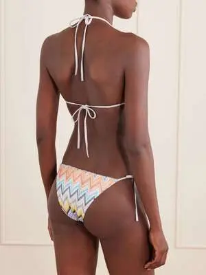 Missoni Mare Striped Crochet-knit Bikini