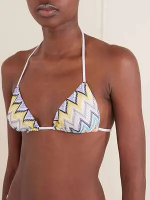 Missoni Mare Striped Crochet-knit Bikini